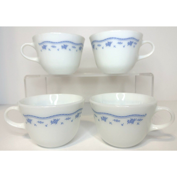 Pyrex | Dining | For Erica Pyrex Corning Ware Morning Blue Flower Set ...